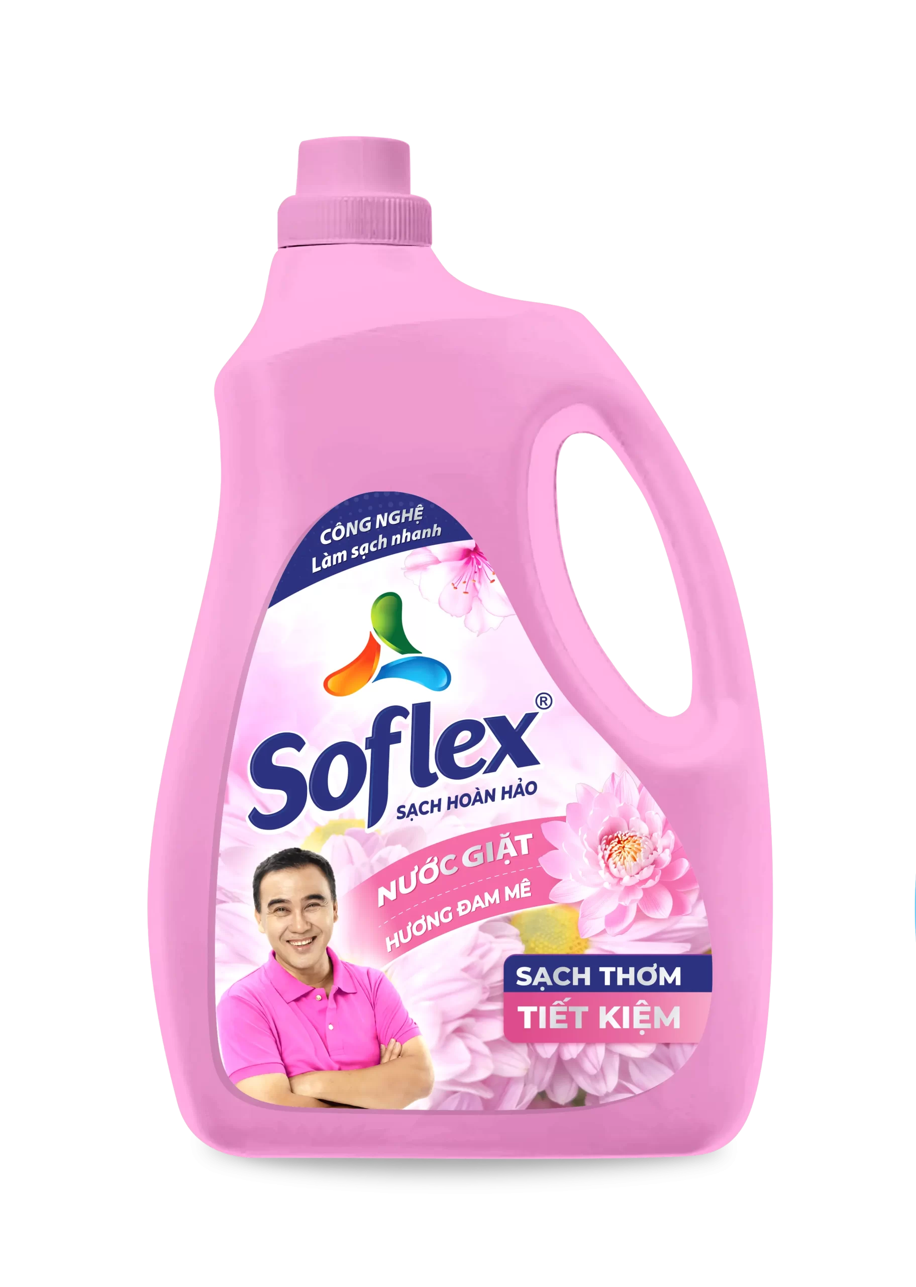 Nước giặt Soflex can 3.6kg hương đam mê – soflex.com.vn